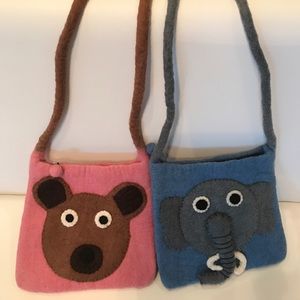 Handmade | Accessories | Kids Animal Purse Elephant Monkey Bear Giraffe ...